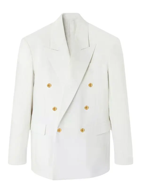 Versace Double-breasted Jacket - White