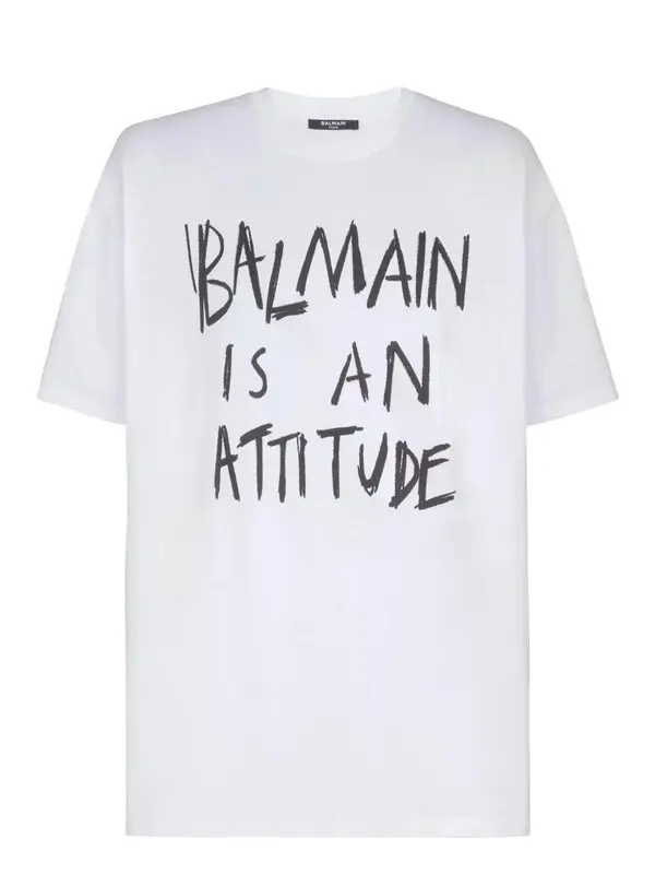 Balmain Printed T-shirt - White