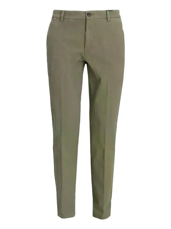 BOSS Cotton Blend Straight-leg Trousers - Green
