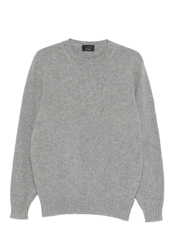 DELL'OGLIO Crew Neck Sweater - Grey