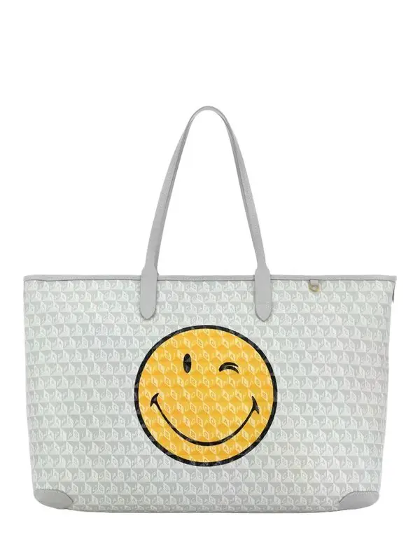 ANYA HINDMARCH Printed Canvas Tote Bag - White