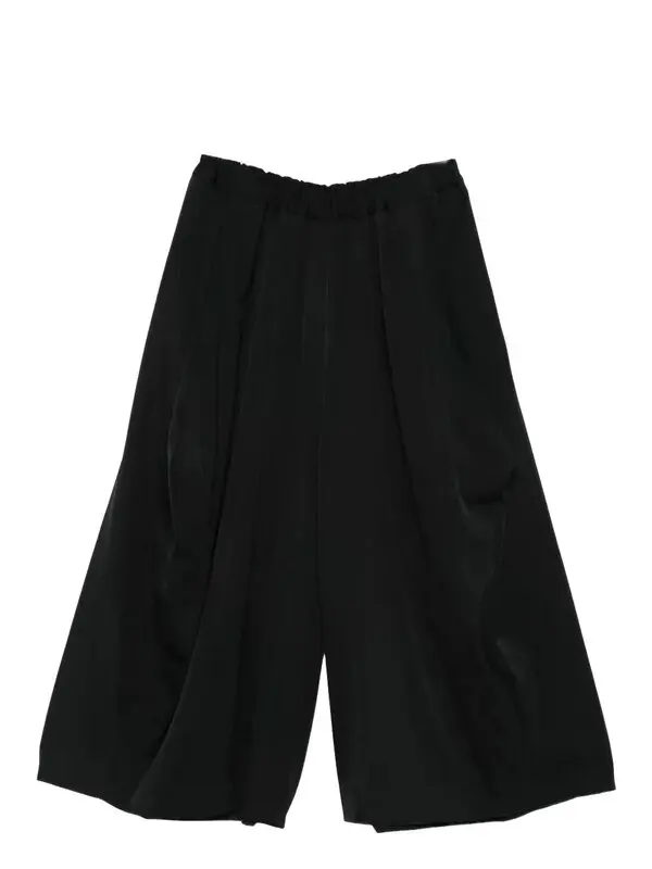 Comme Des Garçons Elasticated Wool Trousers - Black
