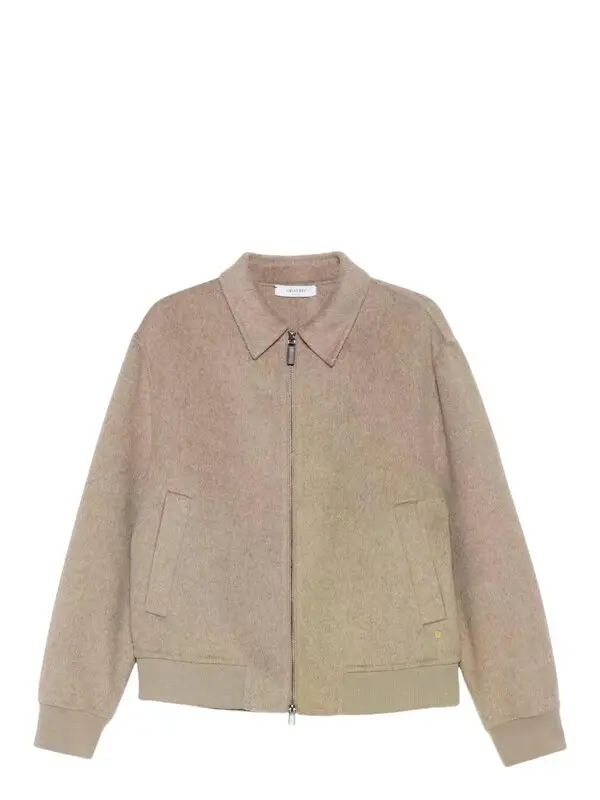 GREYED Zip-up Bomber Jacket - Neutrals