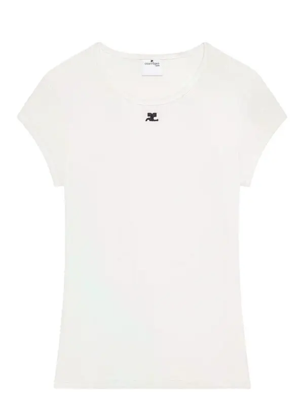 COURREGES Logo T-shirt - White