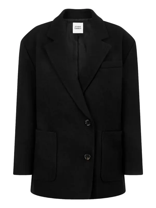 STUDIO TOMBOY Buttoned Jacket - Black