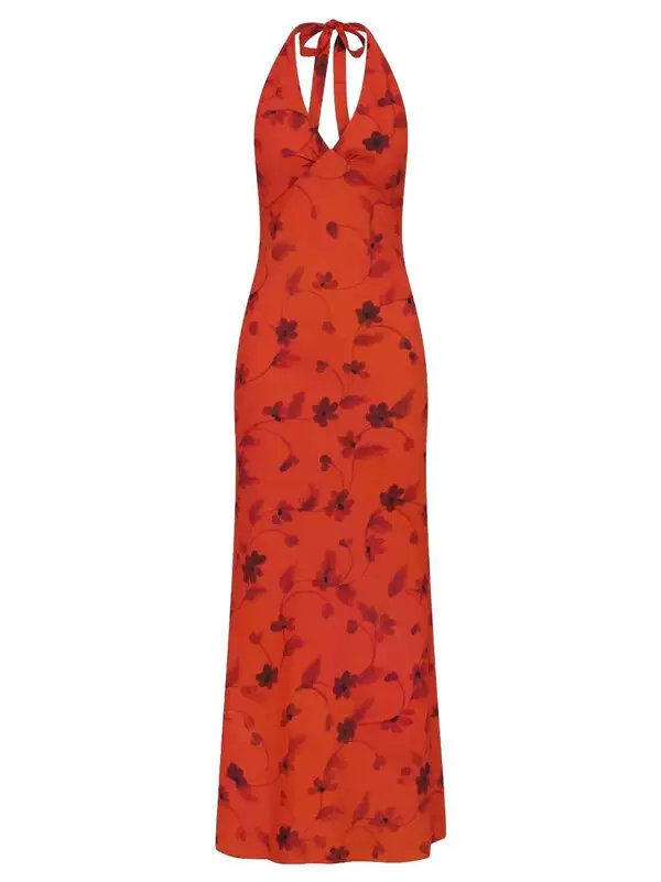 Faithfull The Brand Rosa Maxi Dress - Red
