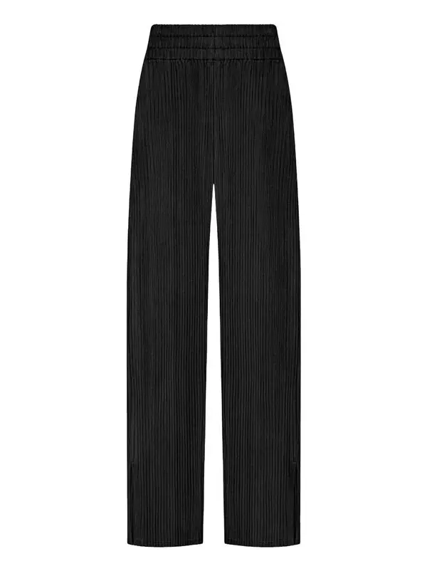 Manière De Voir Pleated Elasticated Trousers - Black