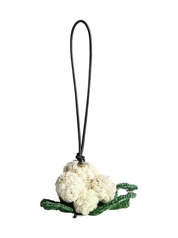 JW Anderson Crocheted Cauliflower Charm - Neutrals