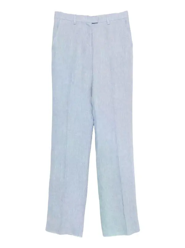Etro Linen Tailored Trousers - Blue