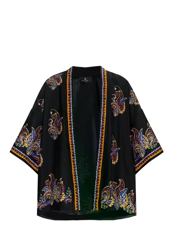 Etro Paisley Print Jacket - Black