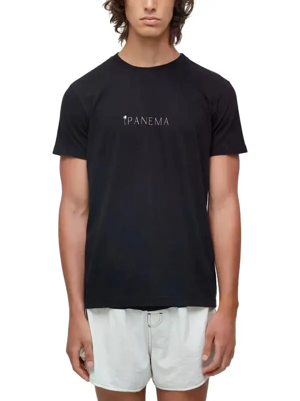 OSKLEN Ipanema Palm-tree T-shirt - Black