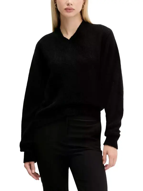 Hugo V-neck Sweater - Black