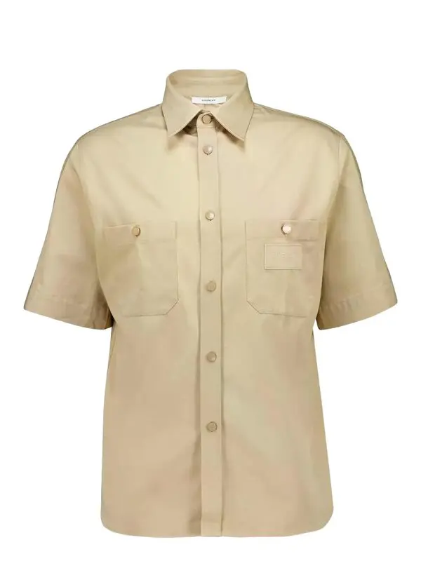Givenchy Short-sleeve Cotton Shirt - Neutrals