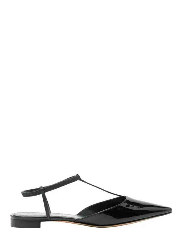 ERALDO Point-toe Flat Pumps - Black
