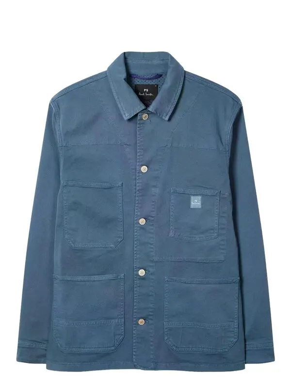 Paul Smith Multi-pocket Cotton Jacket - Blue