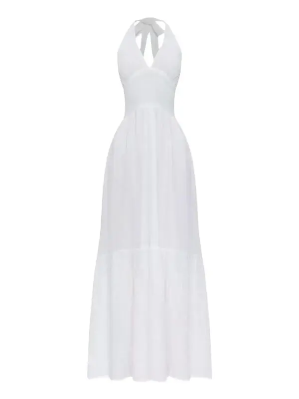 Melissa Odabash Shay Halterneck Maxidress - White