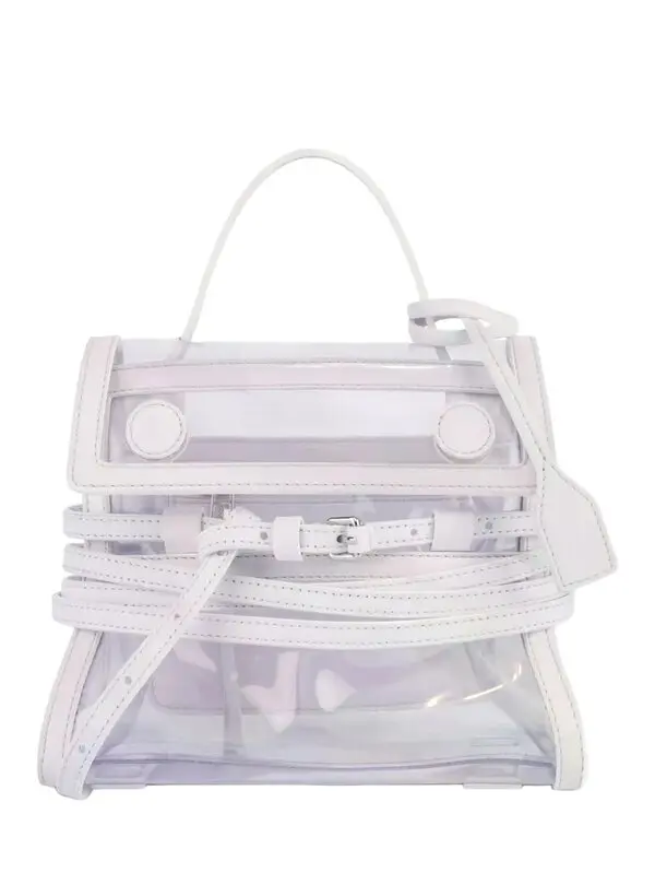 Moschino Tote Bag With Buckle Fastening - White