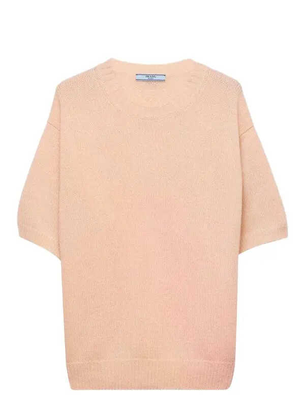 Prada Short-sleeve Crew-neck Sweater - Orange
