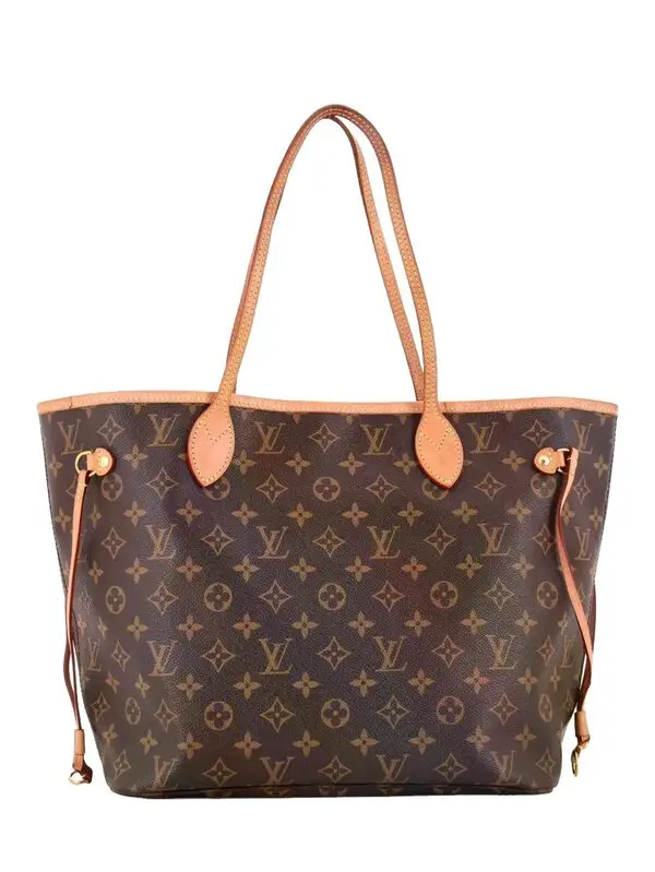 LOUIS VUITTON Neverfull Mm Monogram Canvas Tote Bag - Brown