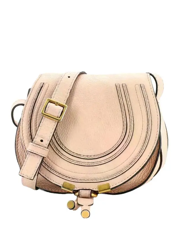 Chloé Marcie Mini Leather Crossbody Bag - Pink