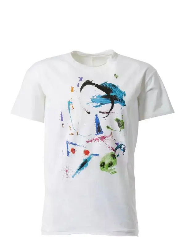 LECLAIREUR Paint Splash Print T-shirt - White