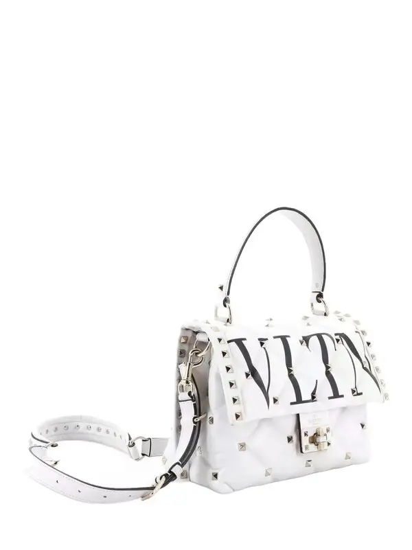 Valentino Garavani Vltn Candystud Top Handle Satchel - White