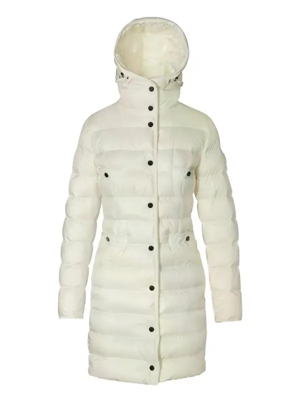 Moncler Buttoned Padded Coat - White