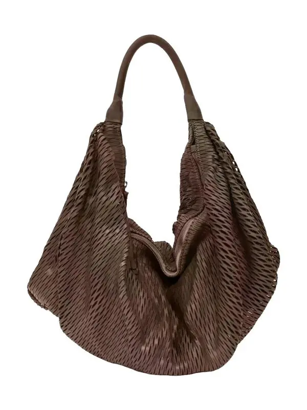 SOMMET Laser-cut Shoulder Bag - Brown