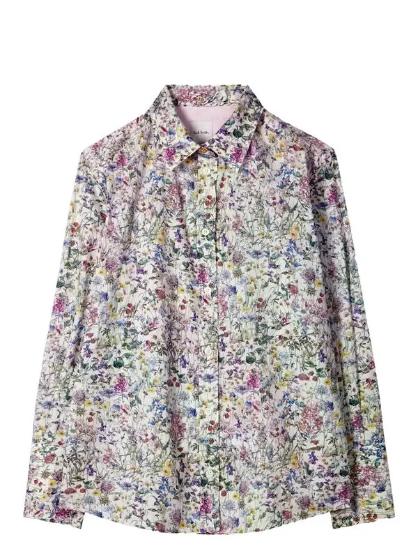 Paul Smith Floral Buttoned Shirt - White