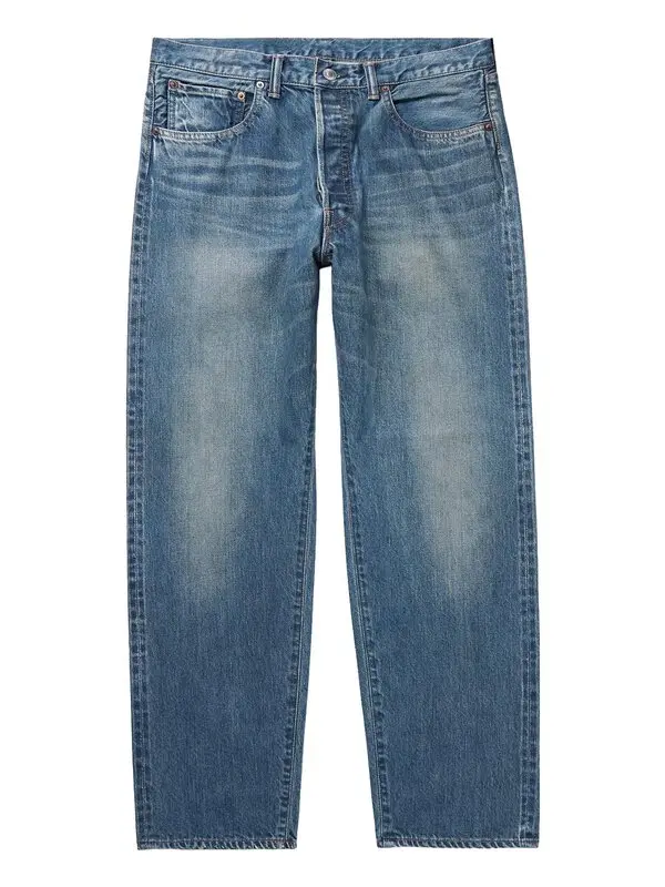 A.PRESSE Straight-leg Selvedge Denim Jeans - Blue