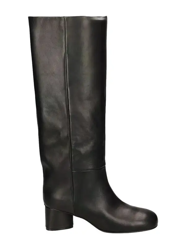 VIC MATIE Leather Knee-high Boots - Black