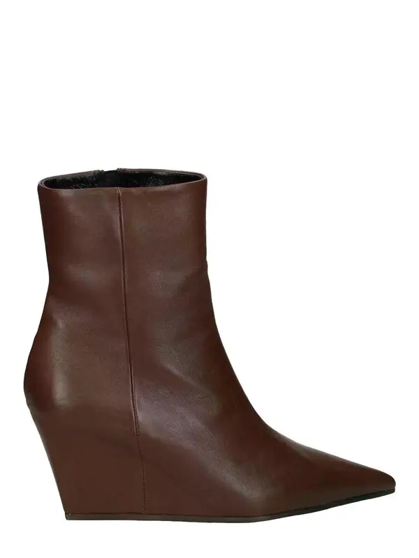 VIC MATIE Wedge-heel Ankle Boots - Brown