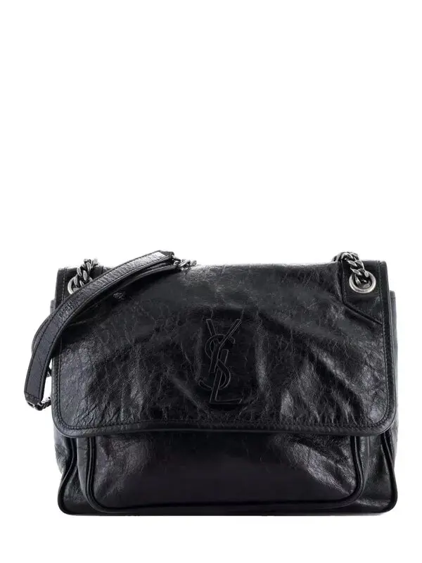 Saint Laurent Niki Chain Flap Bag - Black