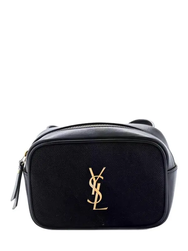 Saint Laurent Lou Canvas Belt Bag - Black