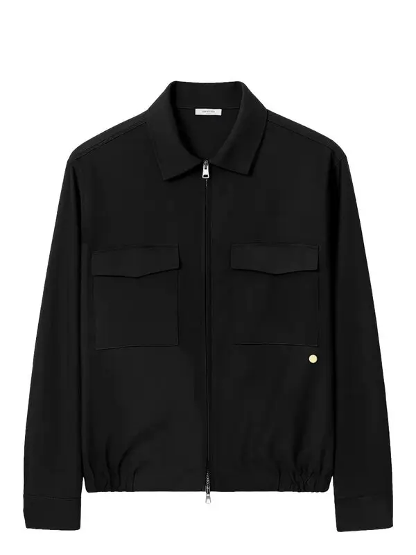 GREYED Flap Pocket Zip Jacket - Black