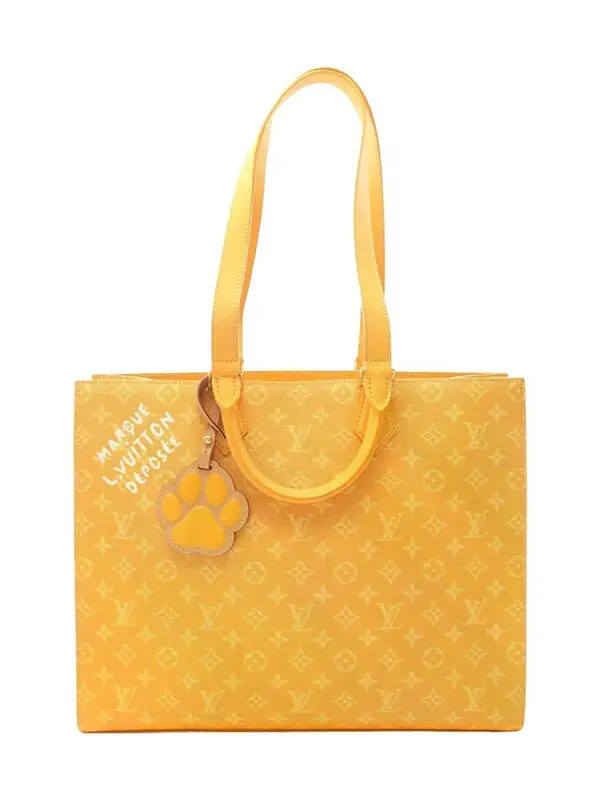 LOUIS VUITTON 2021-2025 Monogram Sac Plat 24h Tote Bag - Yellow