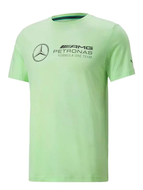 PUMA Mapf1 Mercedes Essential Logo-print T-shirt - Green