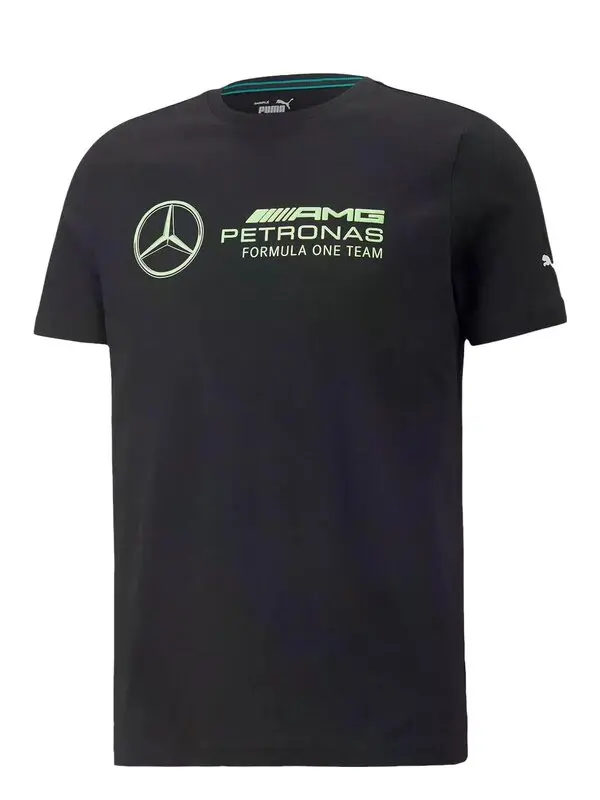 PUMA Mapf1 Mercedes Logo-print T-shirt - Black