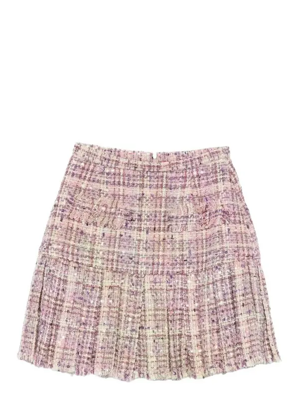 MIAU BY CLARA ROTESCU Kade Pleated Mini Skirt - Pink