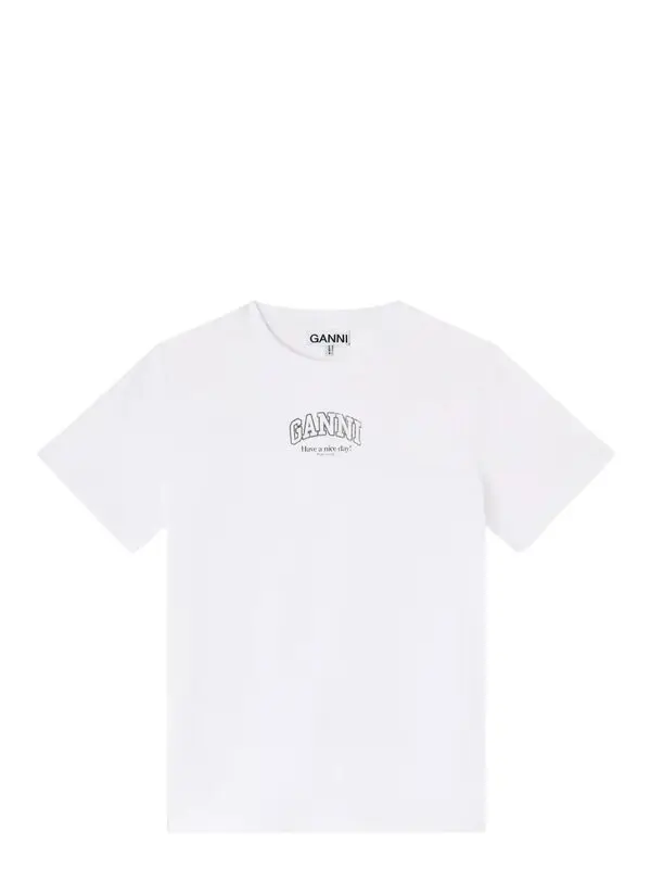 GANNI Logo T-shirt - White