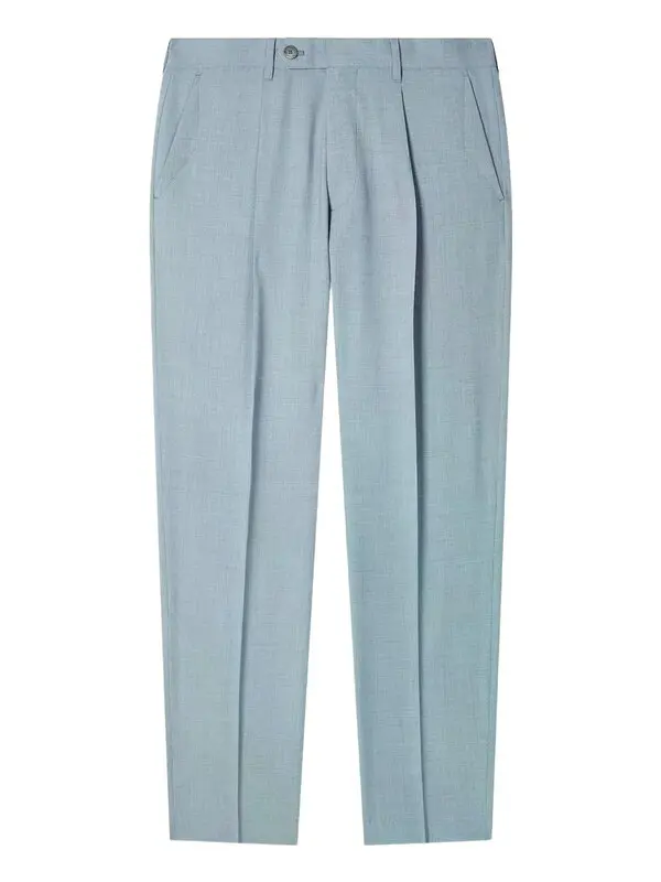 Paul Smith Button-fastening Pleated Trousers - Blue