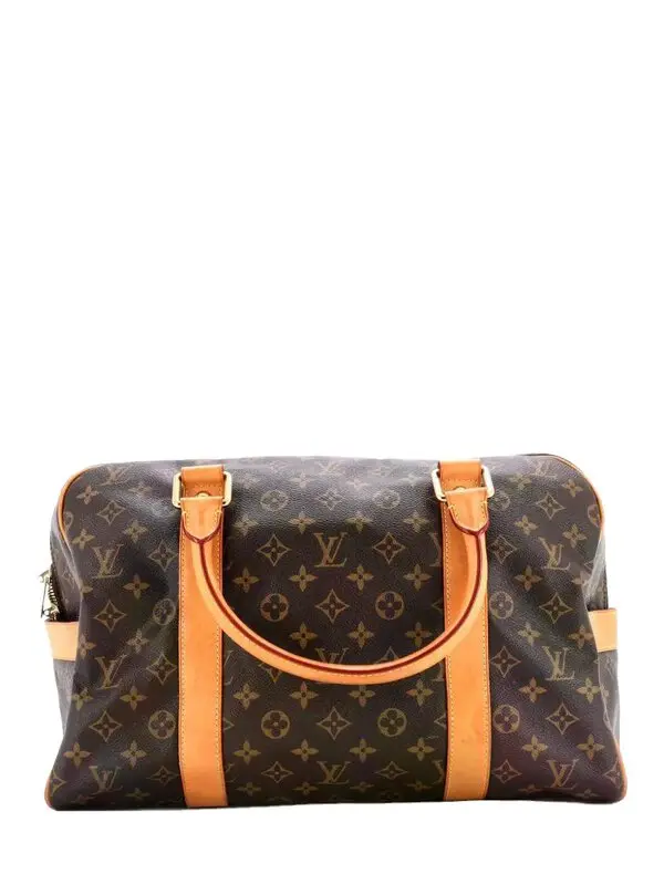 LOUIS VUITTON Carryall Handbag Monogram Canvas Satchel - Brown