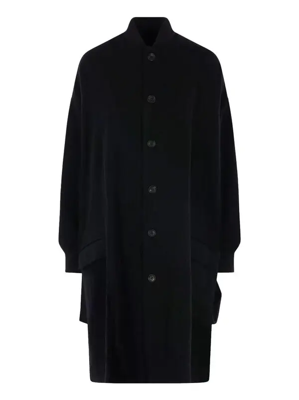 Yohji Yamamoto Button-up Coat - Black