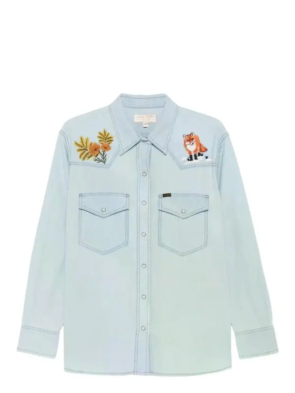 Filson Embroidered Western Shirt - Blue