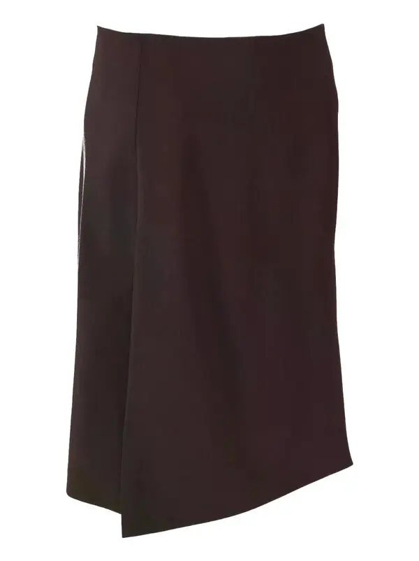 P.a.r.o.s.h Wool-blend Midi Skirt - Brown