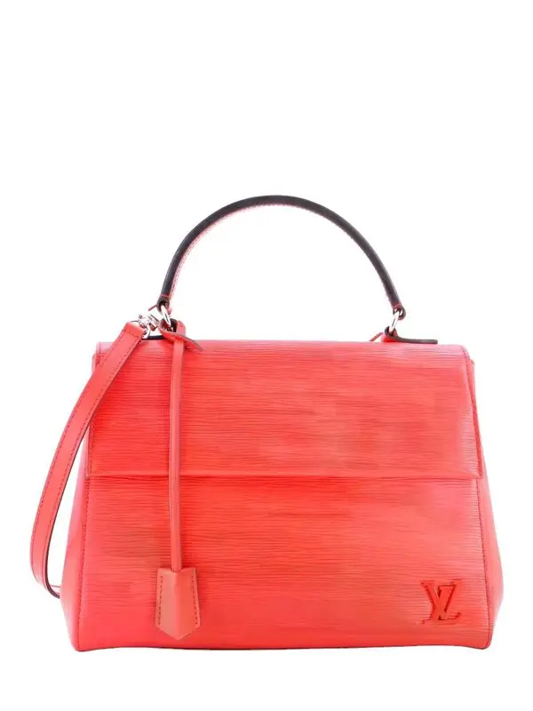 LOUIS VUITTON Cluny Top Handle Mm Satchel Epi Leather - Red