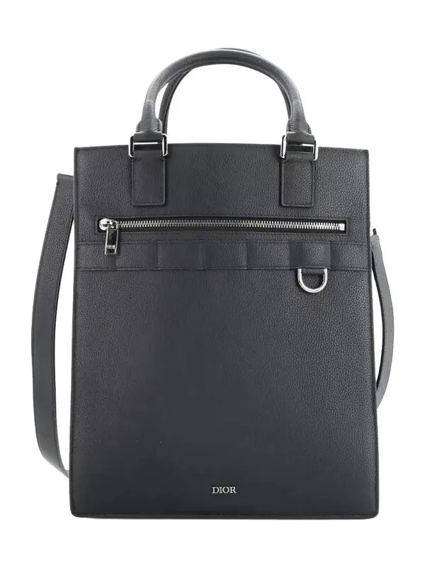 Dior Safari Leather Tote - Black