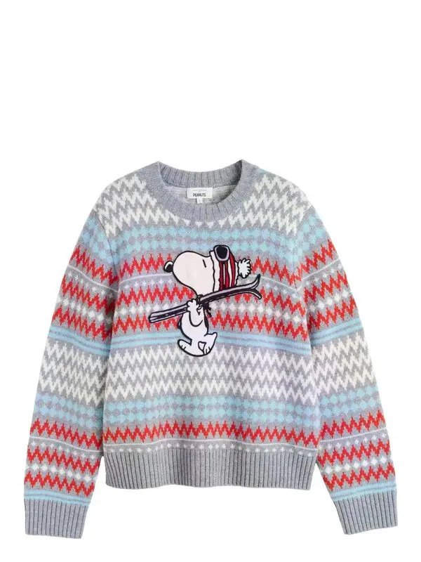 Chinti & Parker Fairisle Snoopy Sweater - Grey