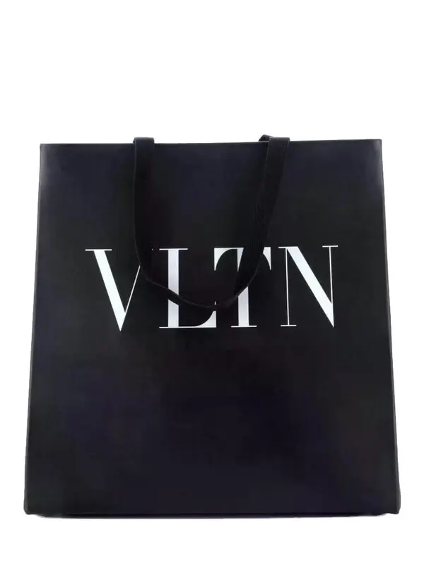 Valentino Garavani Vltn Magnetic Shopper Medium Tote Bag - Black