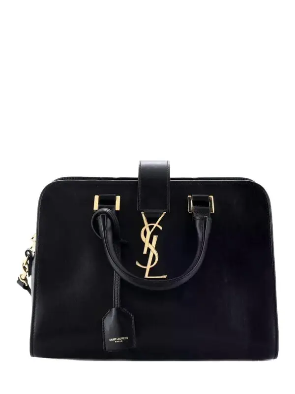 Saint Laurent Monogram Cabas Baby Satchel - Black